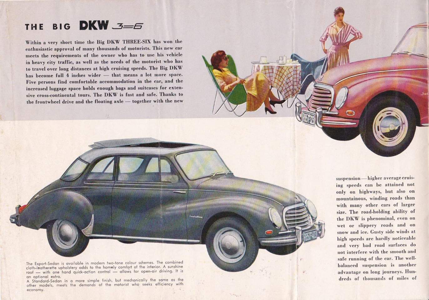 DKW Auto-Union Project: 1956 DKW 3=6 US Advert