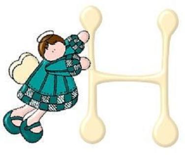 Alfabeto de angelitos country con muñecas y peluches. - Oh my Alfabetos!