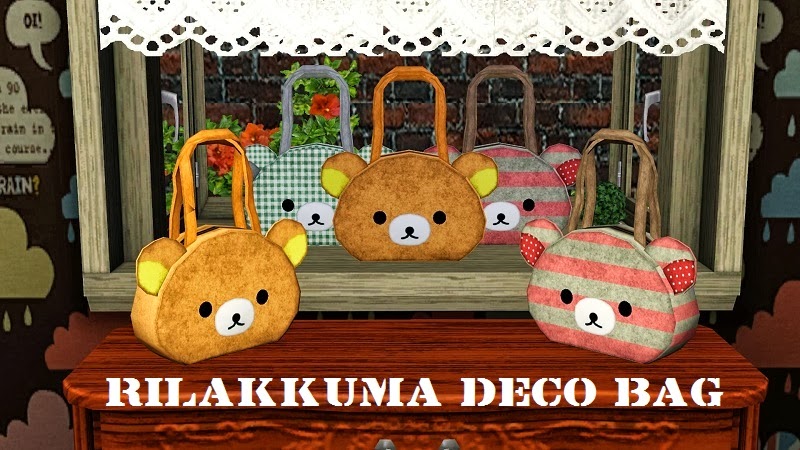 Simmers BR: The Sims 3: RILAKkUMA DECO & ACESSORY BAG