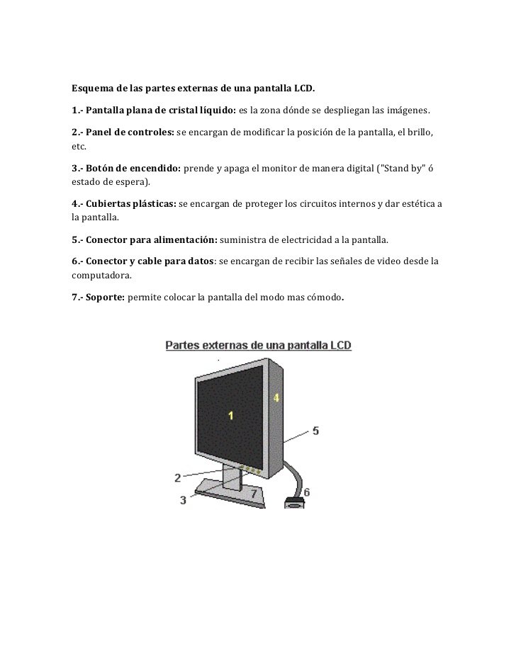 Mantenimiento presencial : Partes del hardware