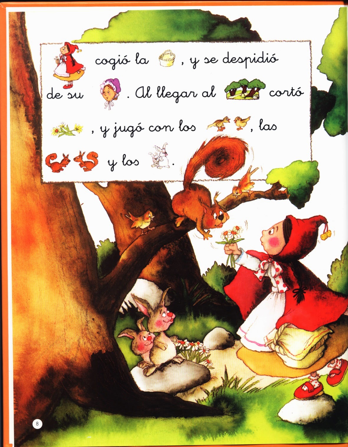 El profe y su clase de PT: Cuento con pictogramas "Caperucita roja"