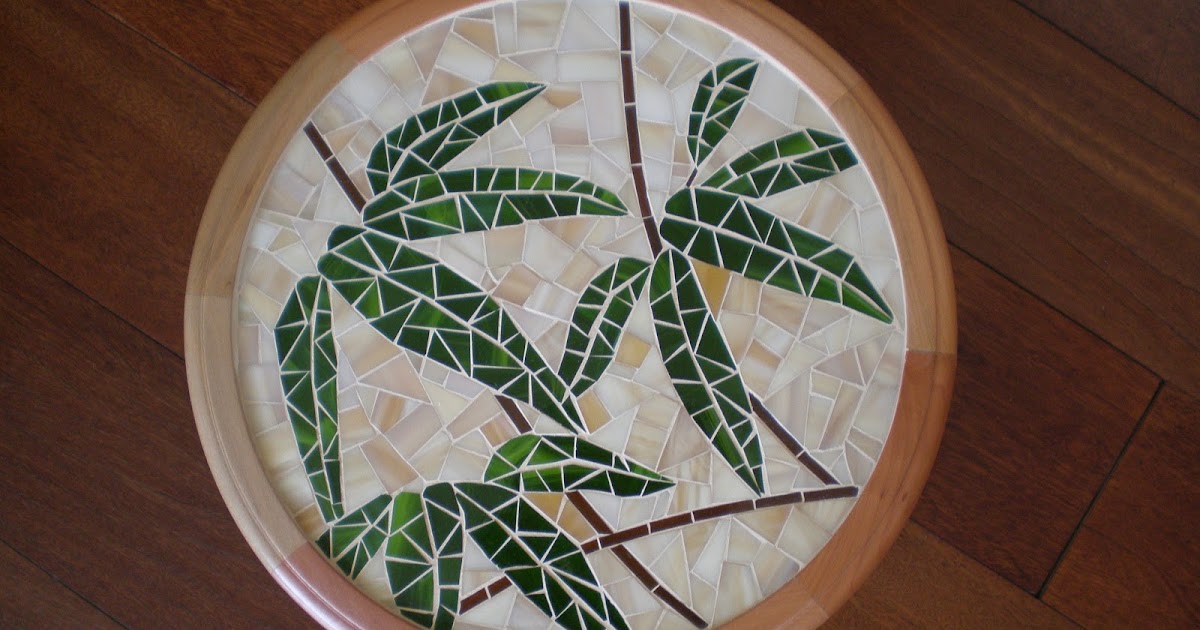 Barbara Neilson Mosaicos: Vitromosaico, Bandeja - Stained Glass Mosaic.