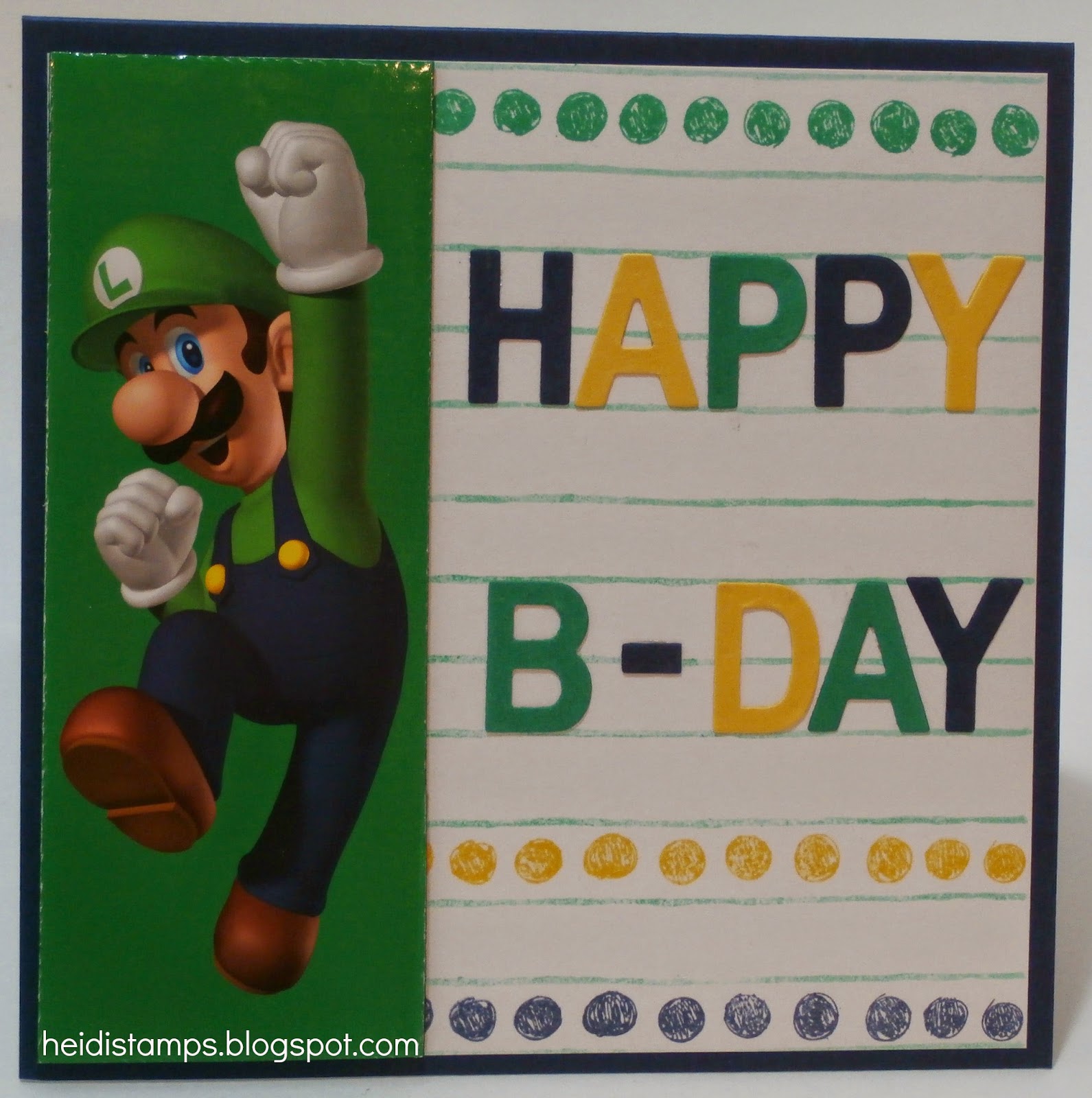 Heidi Stamps: Luigi Card
