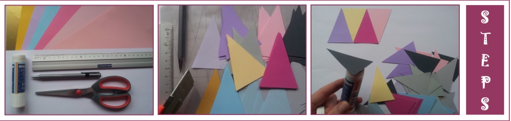 DIY - Creative Ideas: TUTOTIAL 1: DIY modern triangle wall art