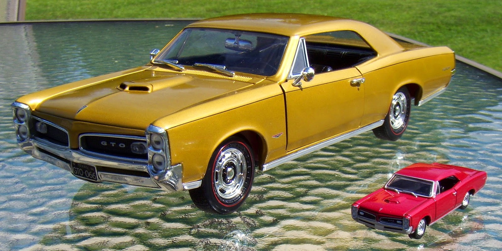 GTO vs. GTO: AutoWorld 1:64 vs. Ertl 1:18 1966 Pontiac GTO