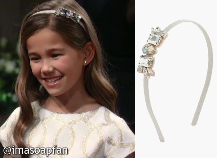 Emma Scorpio Drake's Rhinestone Headband - General Hospital, Season 53 ...