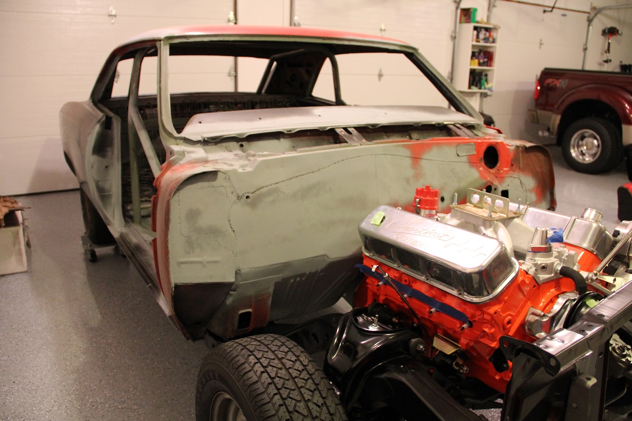 The making of Steve's 1966 Chevelle SS: Trans Support Complete & Body ...