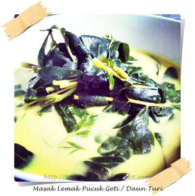 Tong-Gas79: Masak Lemak Pucuk Geti / Daun Turi