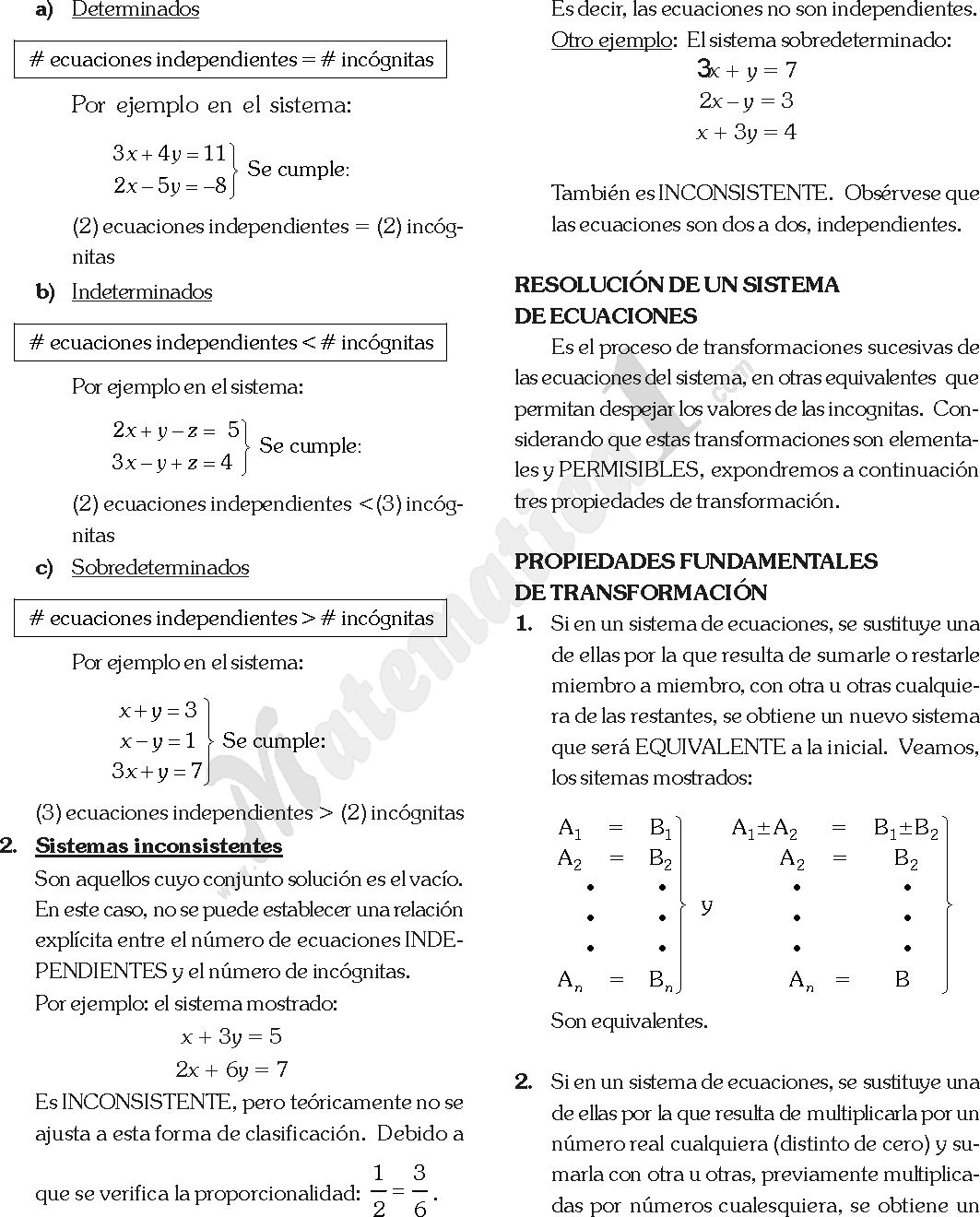 SISTEMAS DE ECUACIONES LINEALES CON DOS INCOGNITAS Y SUS MÉTODOS DE ...