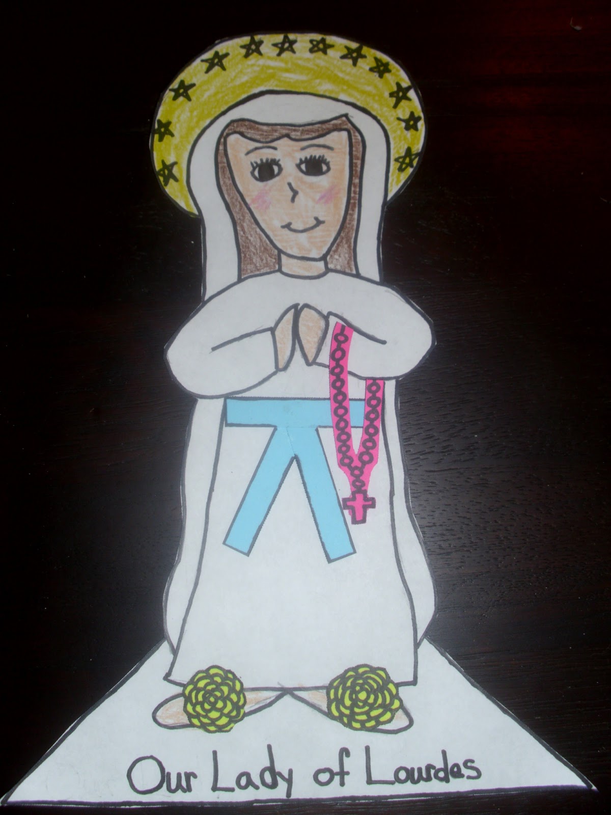 Rose's Supposes: Our Lady of Lourdes: Craft and Muffins