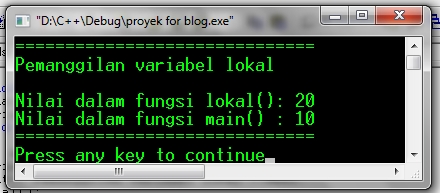 Variabel Lokal | Johan Andy Agasi - Informasi, Teknologi, Web Desain