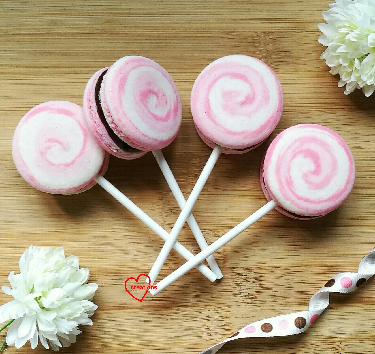 Loving Creations for You: Ombre Pink Swirl Macaronpops