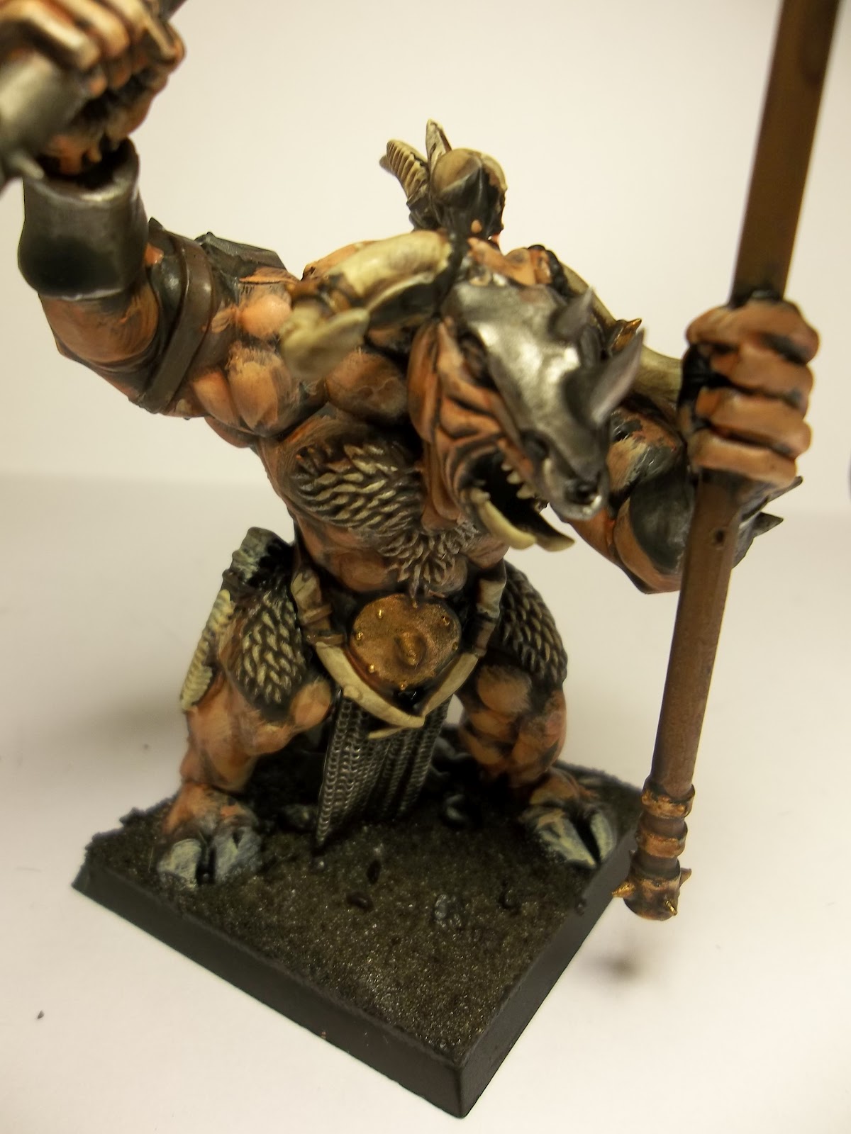 Dark Artisan Painting: Beastmen Minotaurs, 3 painted now