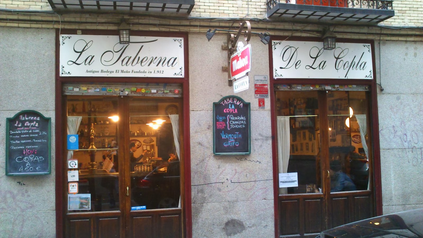 Baúl del Arte: TABERNAS Y RESTAURANTES TRADICIONALES DE MADRID