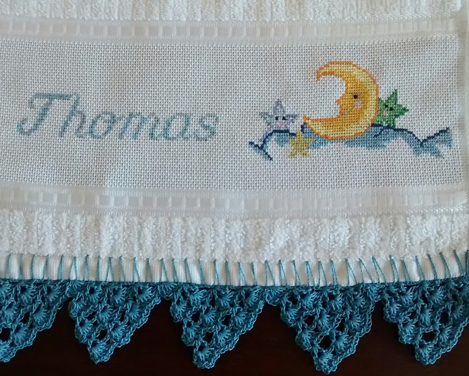 Toalhinha Em Ponto Cruz Para Bebe - RETOEDU