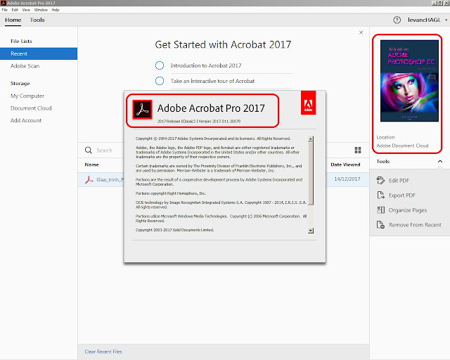 Adobe Acrobat Pro 2017 Classic for WINDOWS bản quyền vĩnh viễn