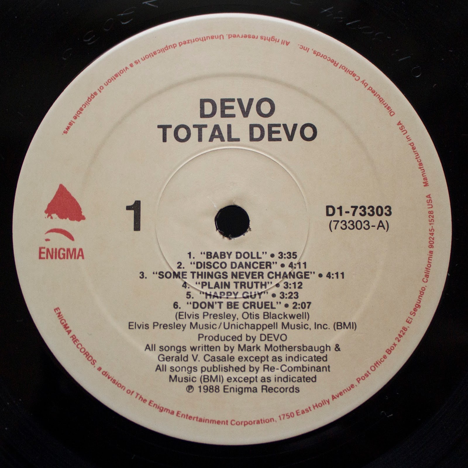 Love Without Anger: My Vinyl Collection: Devo Special Part 3