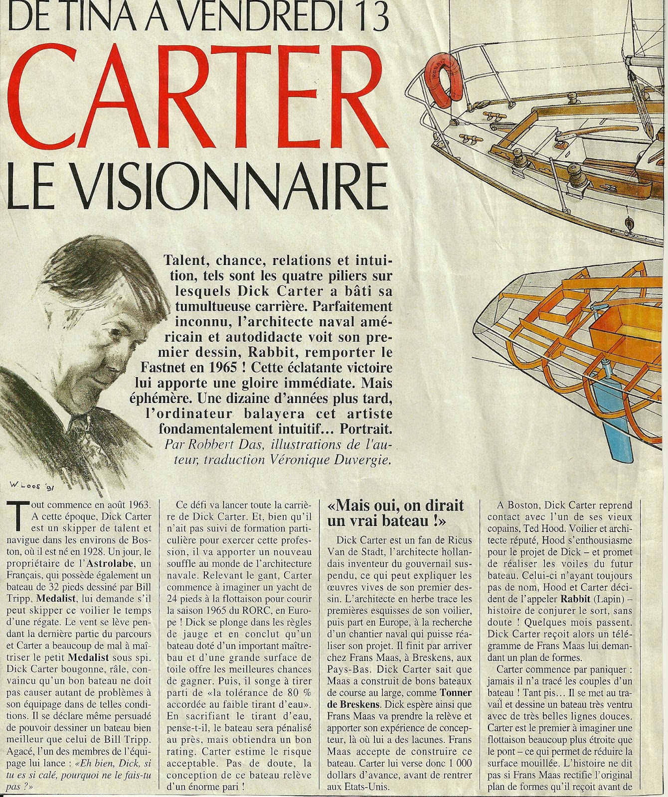 TANTON YACHT DESIGN.: Dick Carter Design. Memories.