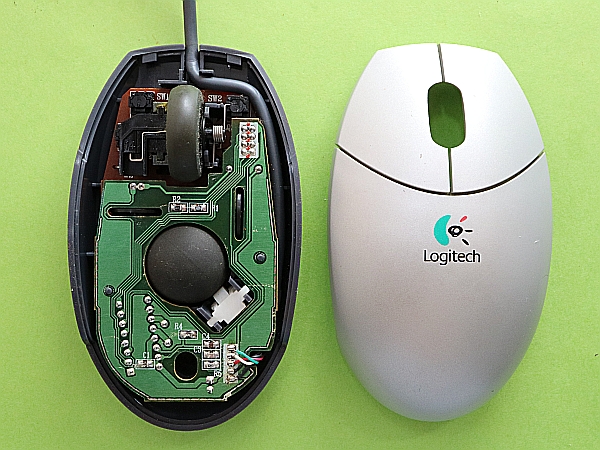 BugWorkShop - 甲蟲工作室: Logitech （羅技）USB 迷你機械滑鼠（USB Mini Wheel Mouse）- 拆解