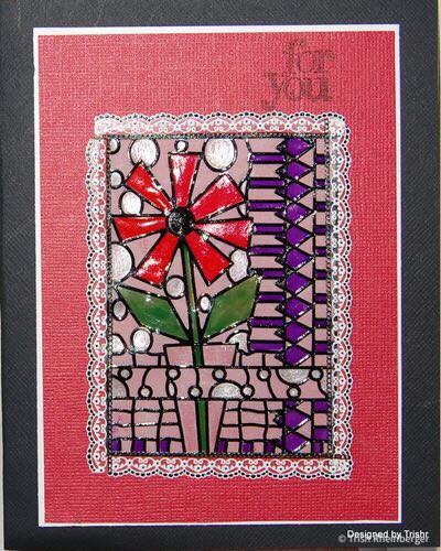 Archi-scraps: Trish's Stained glass cards.