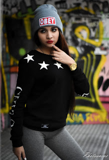 CHULO CLOTHING: Sesión de fotos Ghetto Star Crewneck by Inma Maren