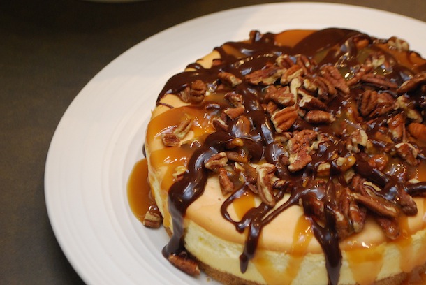 Chocolate, Pecan, and Butterscotch Topped Cheesecake for Fox News iMag ...