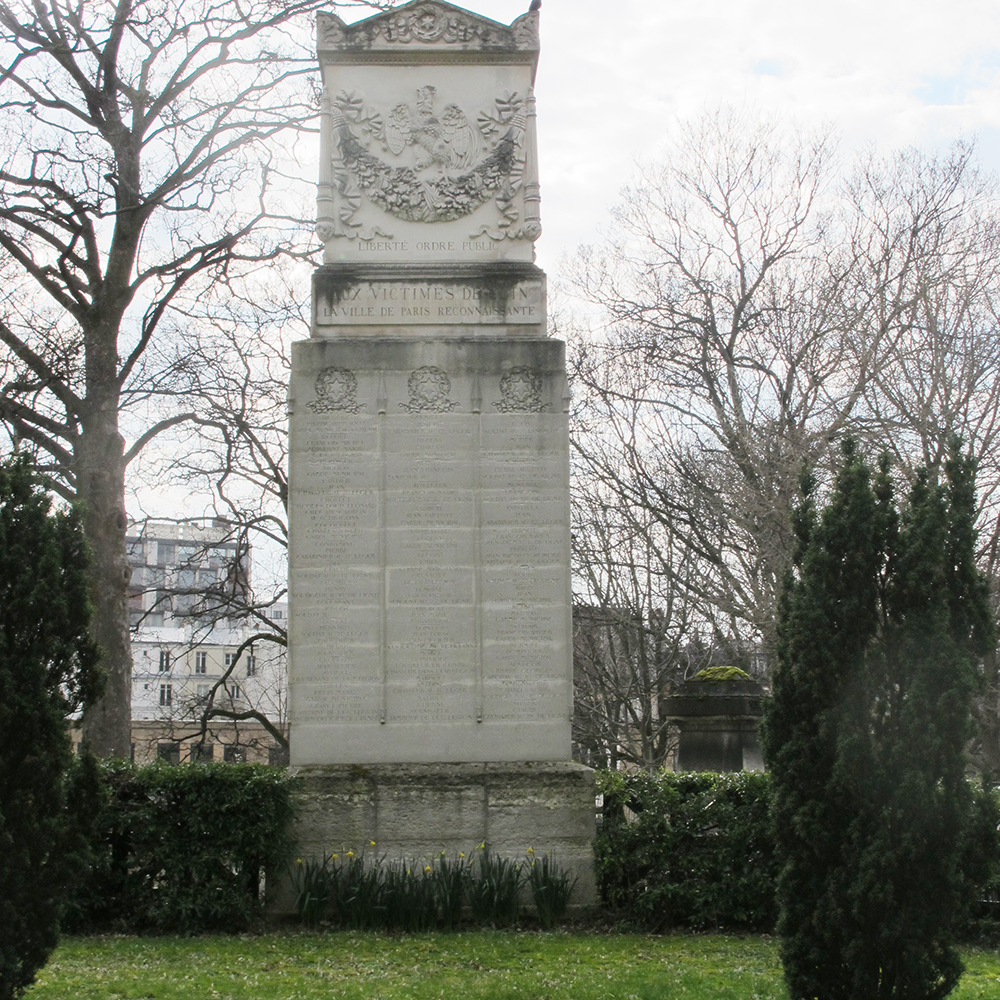 Paris Cemeteries: Memorial to the Victims of June 1832 - division 6 in ...