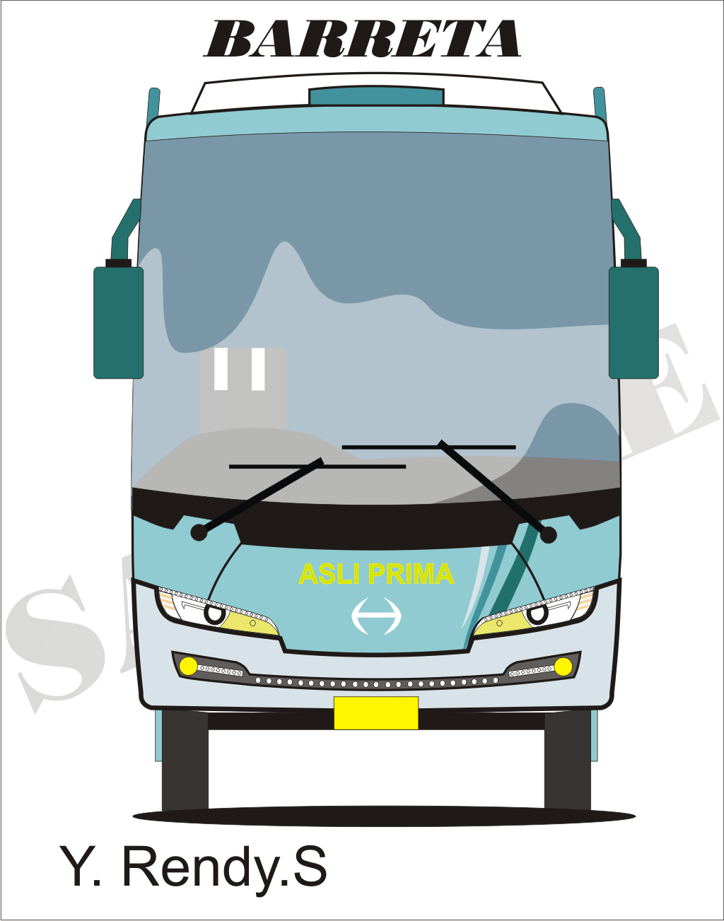 SEPUTAR DESIGN BUS 2D (BARRETA) | SEPUTAR BUS DAN TRUK