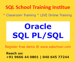 SQL DBA Online Trainings at SQL School Training Institute: Oracle SQL Pl/SQL @ SQL School ...