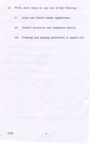 MDSU BCA Internet and Web Technology 2009 Question Paper - University ...