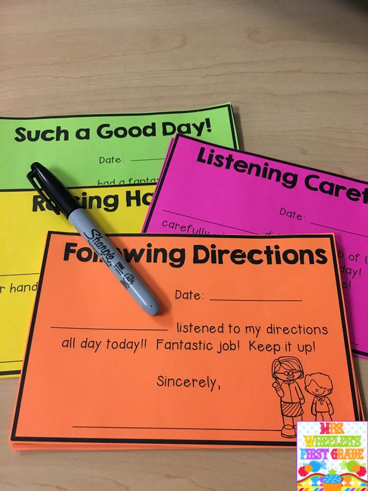 Mrs. Wheeler's First Grade Tidbits: Positive Notes Home