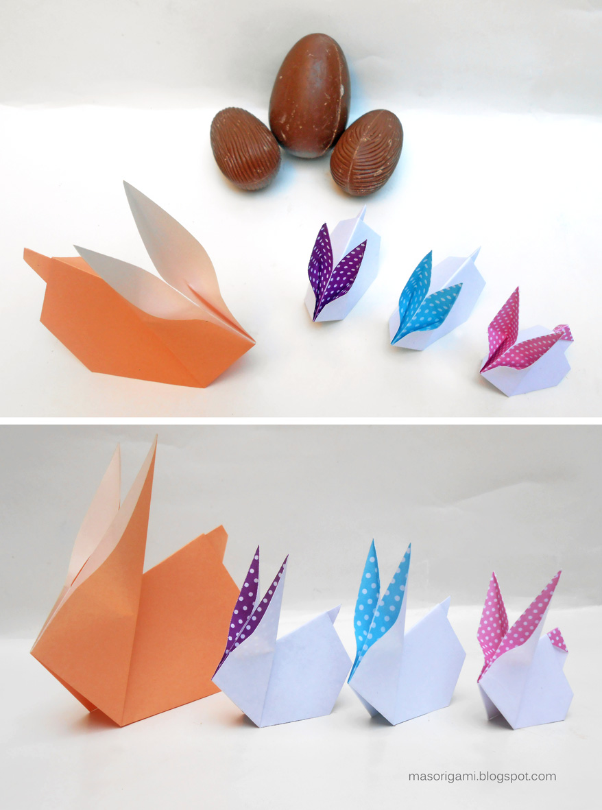 mas origami: Conejitos de Pascua de origami