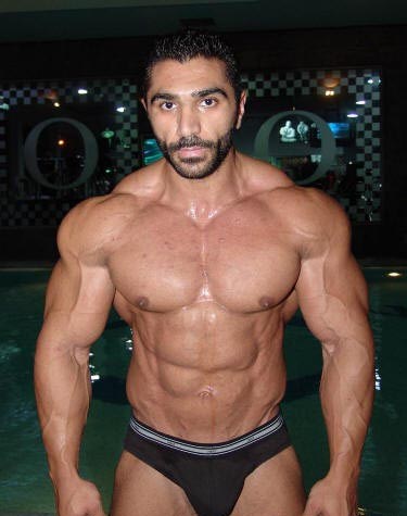 world bodybuilders pictures: Kuwait muscles man Ahmed Askar