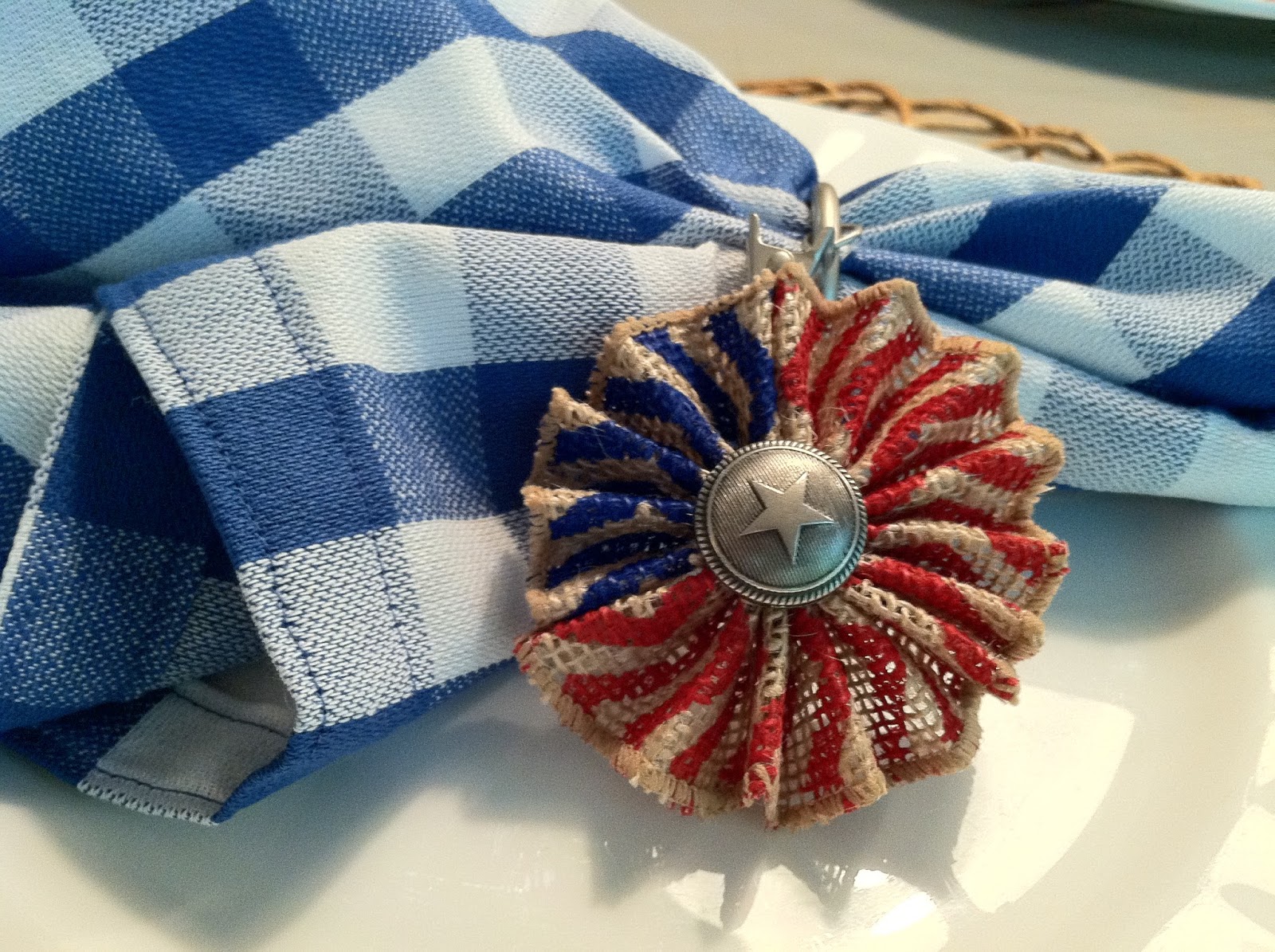 Lucy's Lampshade: Patriotic Napkin Rings
