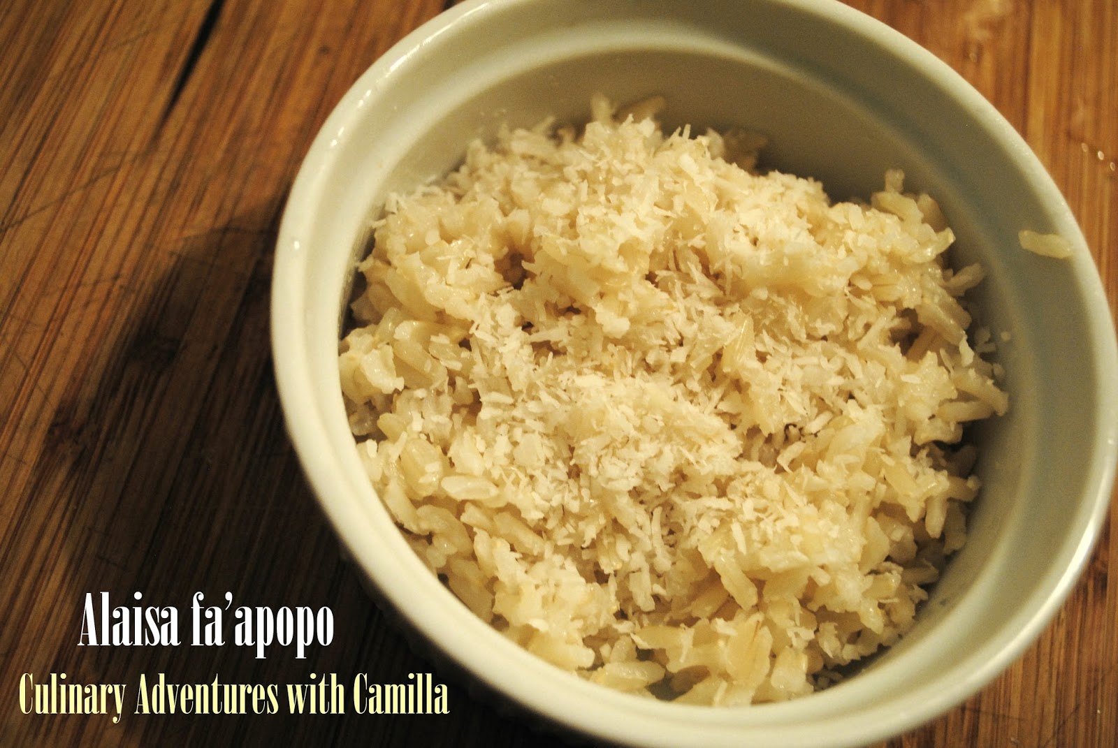 Samoa: Alaisa fa’apopo {Coconut Rice}