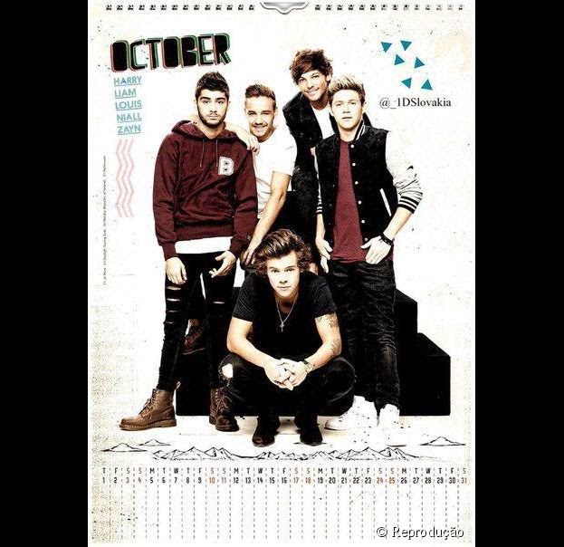 Viciadas por One Direction: Novas Fotos Calendários One Direction 2015