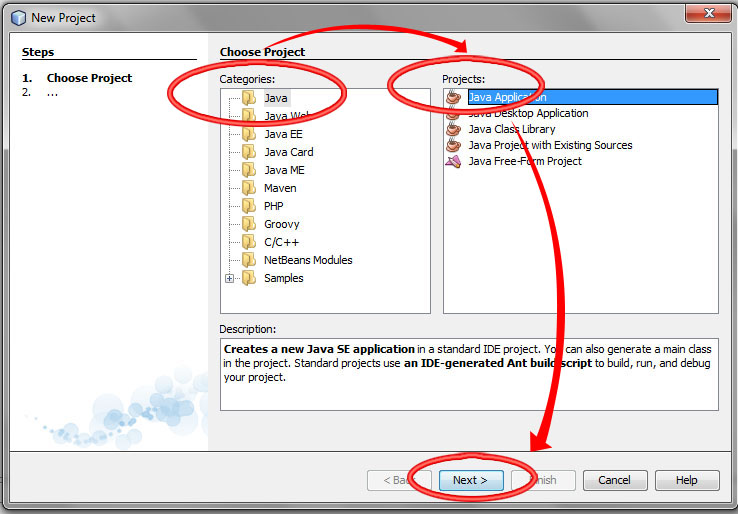 Cara membuat project baru dengan aplikasi NetBeans ~ OneCreative