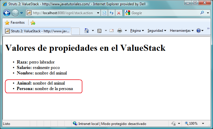 Tutoriales de Programacion Java: Struts 2 - Parte 2: OGNL Tutoriales de Programacion Java: Struts 2 - Parte 2: OGNL