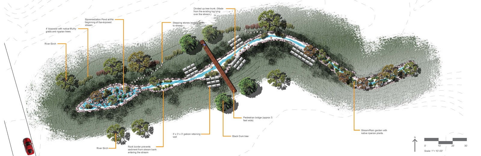 Tanyard Creek Garden: Stream Restoration 2011