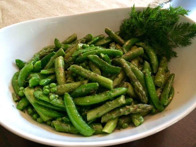 Let's Eat ... the Rainbow: Snap Pea & Asparagus Salad with Mustard-Dill ...
