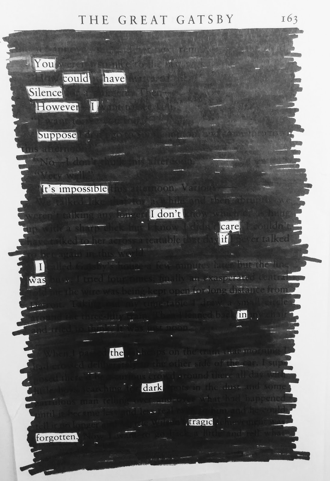 The Great Gatsby Blog Directions