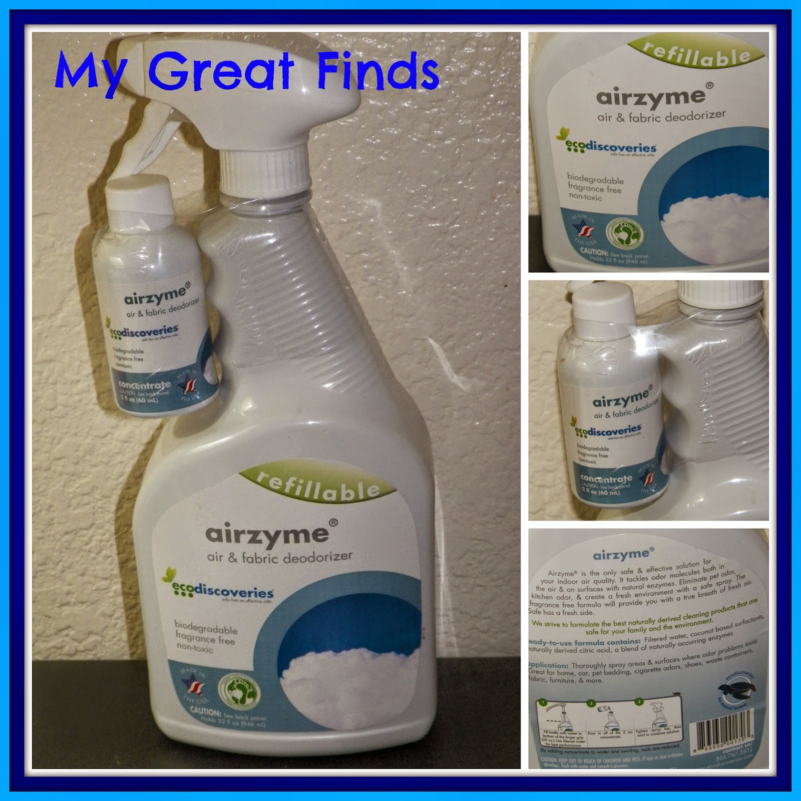 mygreatfinds: Freshen And Deodorize Air And Fabric With Airzyme By EcoDiscoveries