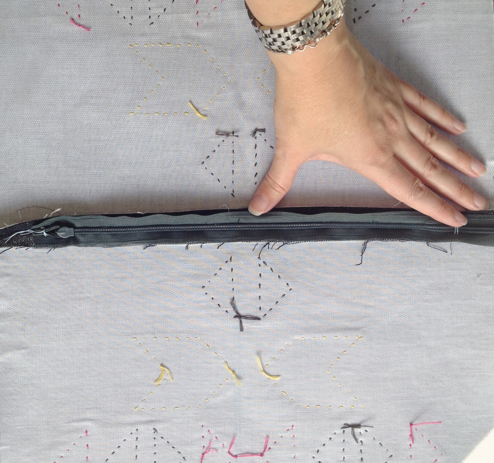 Sarita creative: Make it // Geometric cushion