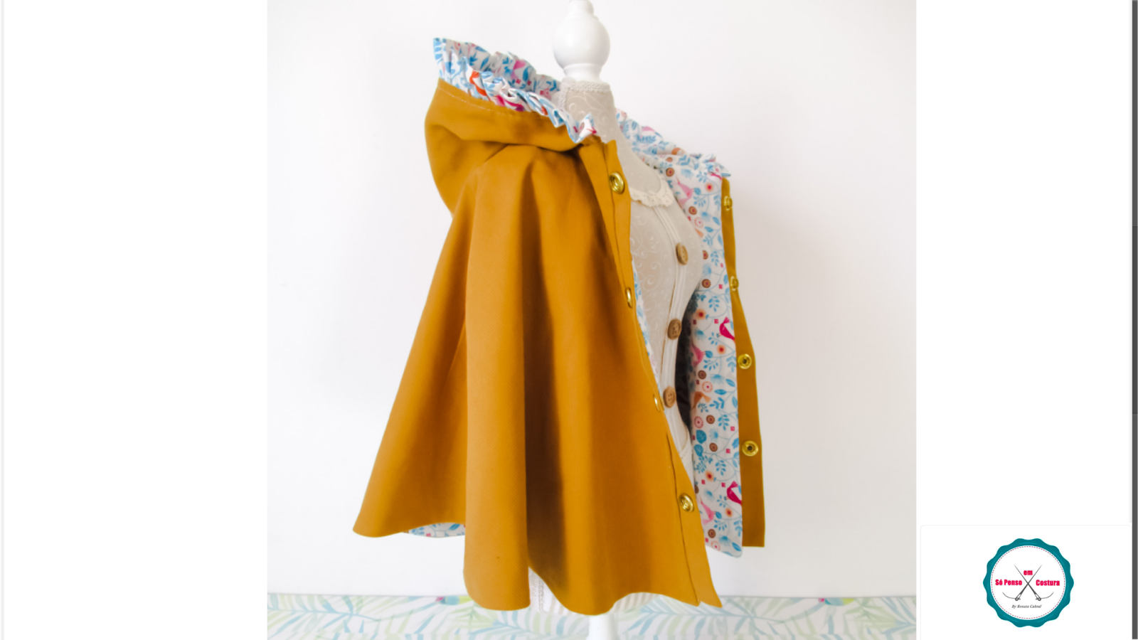 Diy Capa Leonor | so penso em costura