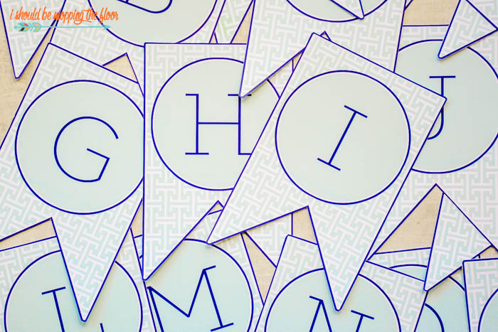 Free Printable Banner Letters | i should be mopping the floor