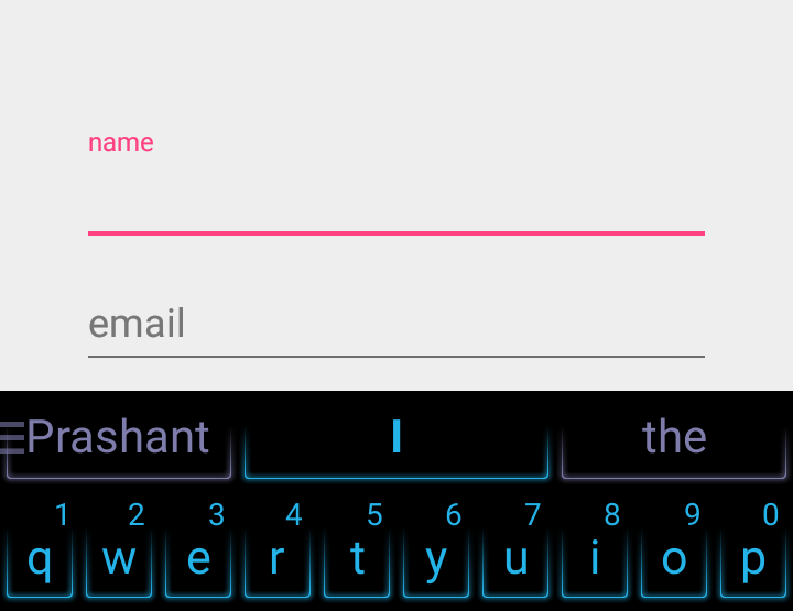Floating Label For Edittext In Android Material Design