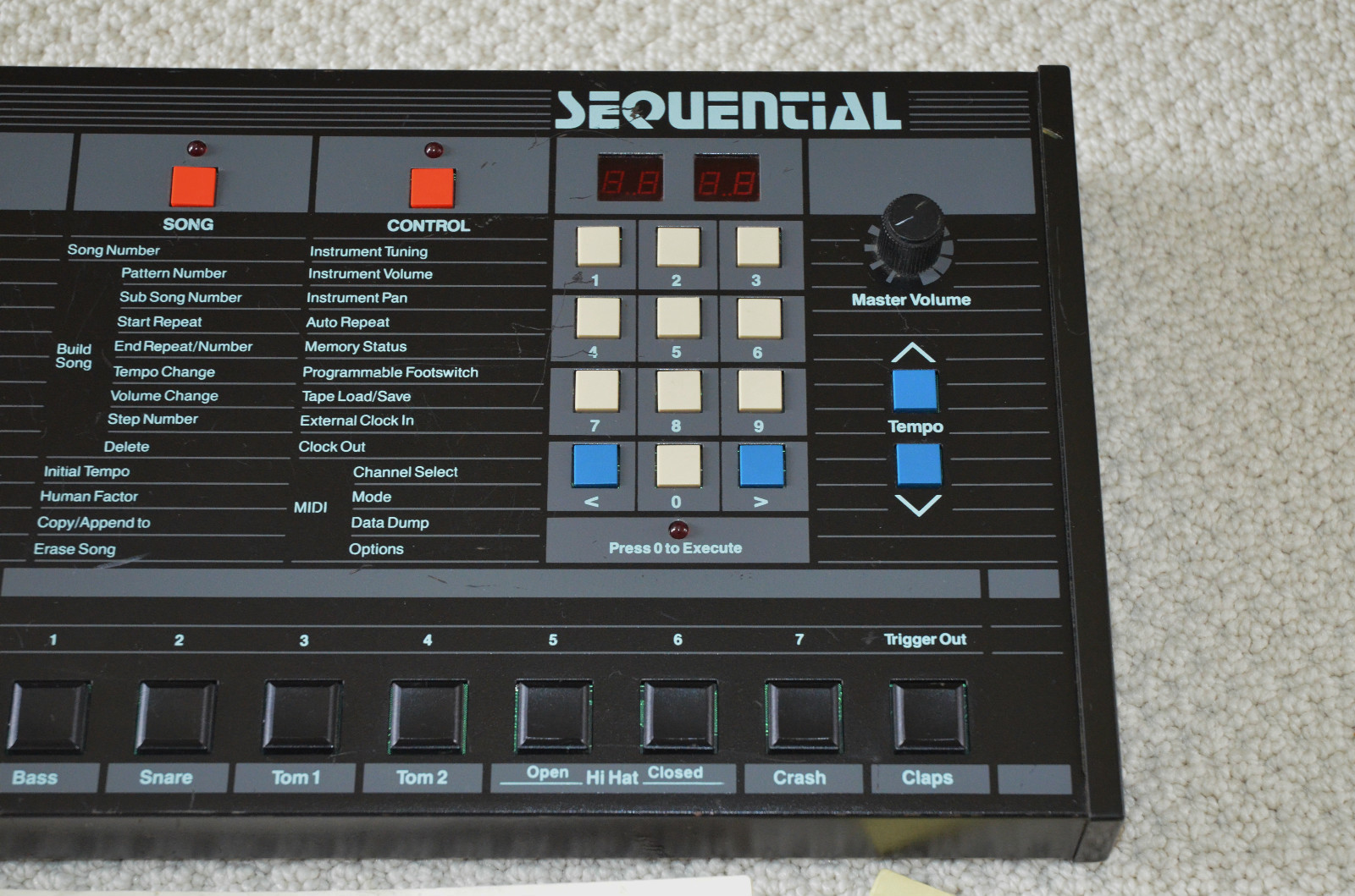 MATRIXSYNTH: Sequential Circuits TOM Drum Machine with Manual & Spec Sheet