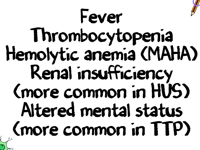 Medicowesome: Hemolytic uremic syndrome mnemonic