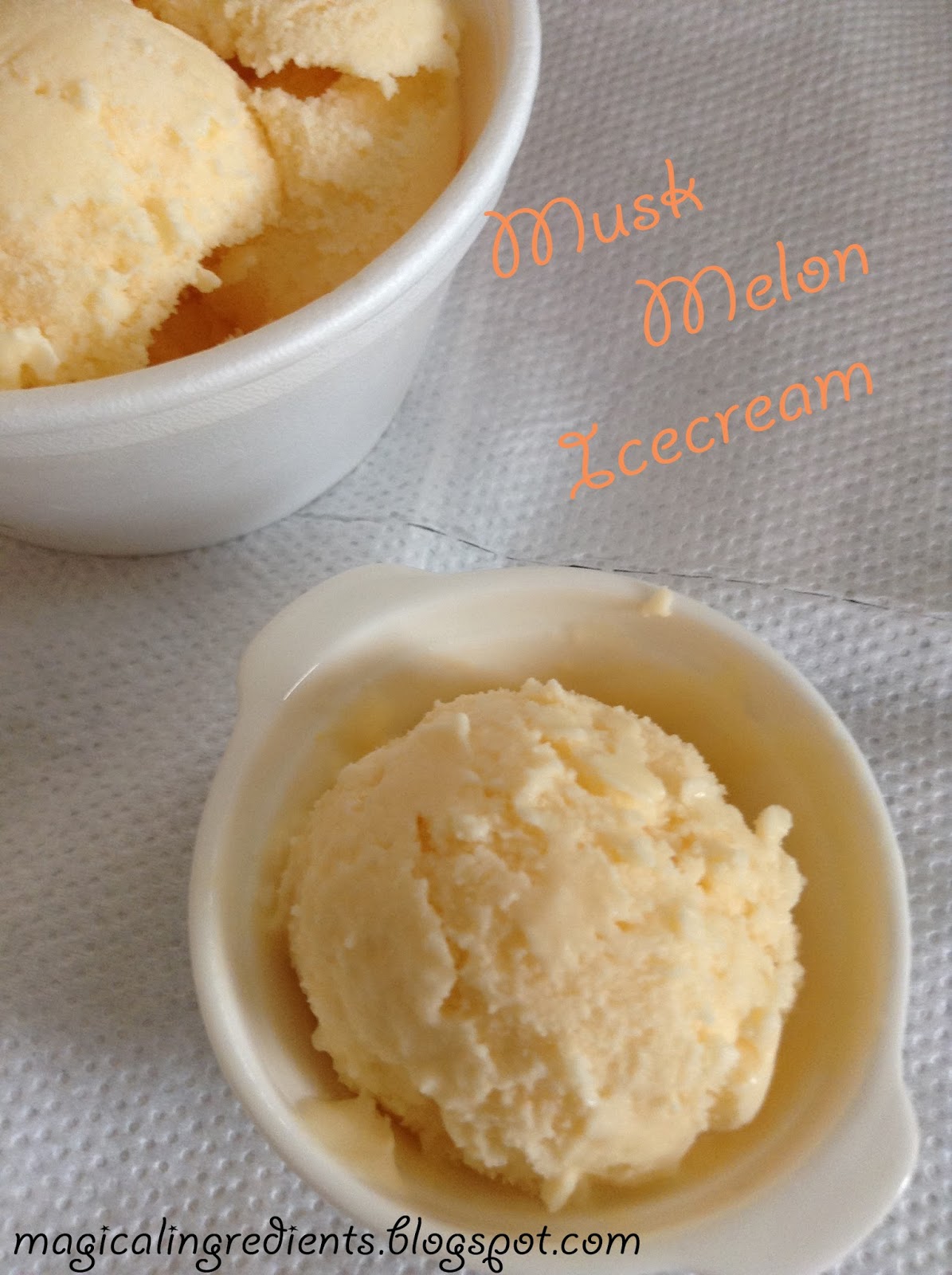 Musk Melon Ice Cream - Magical Ingredients