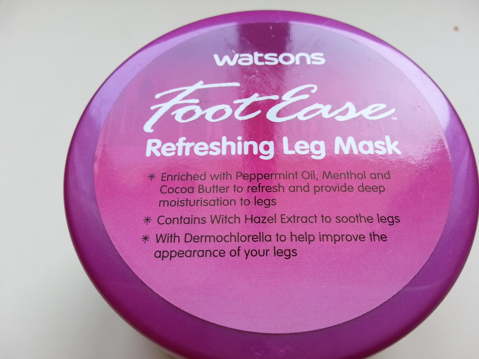 Bacak Bakımınız İçin Watsons Foot Ease Refreshing Leg Mask - TUVALET MASAM